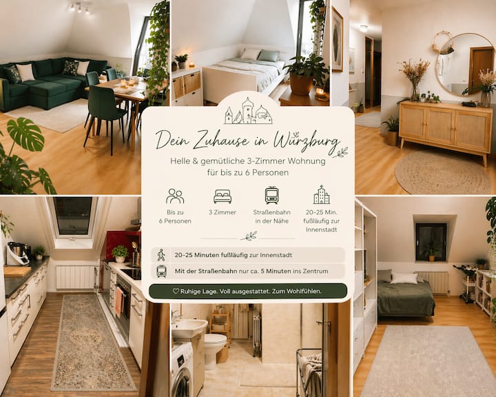 Stilvolle Wohnung In Würzburg – Ruhig & Zentral - Sommerhausen