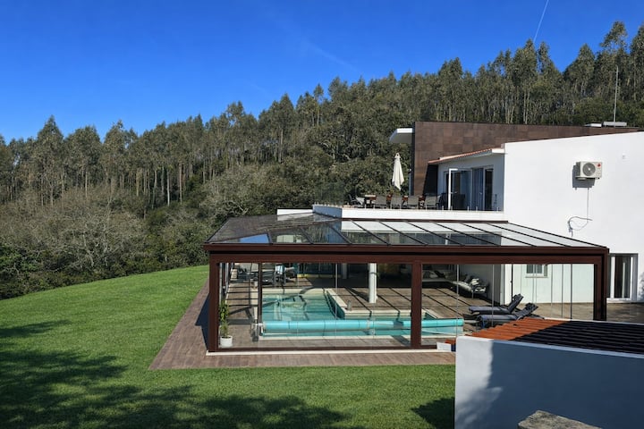 Villa Chalice - Villa De Luxe, Piscine Et Vue Mer - オービドス