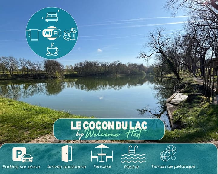Le Cocon Du Lac, 5 Pers, Piscine Et Lac - Monflanquin