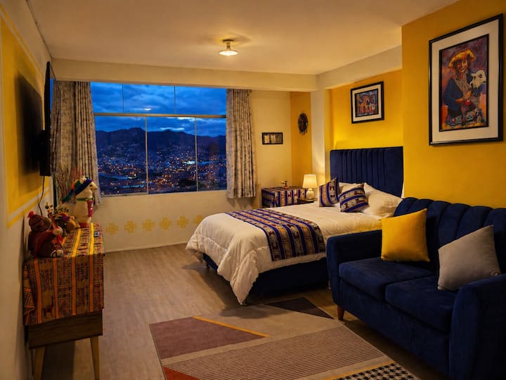 Suite Blue Yellow Con Arte Y Vista Panorámica - Peru