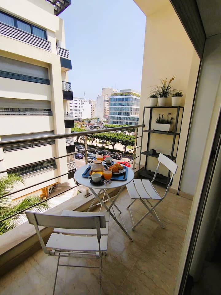 Appt Cosy & Moderne  Cœur De Casablanca - الدار البيضاء
