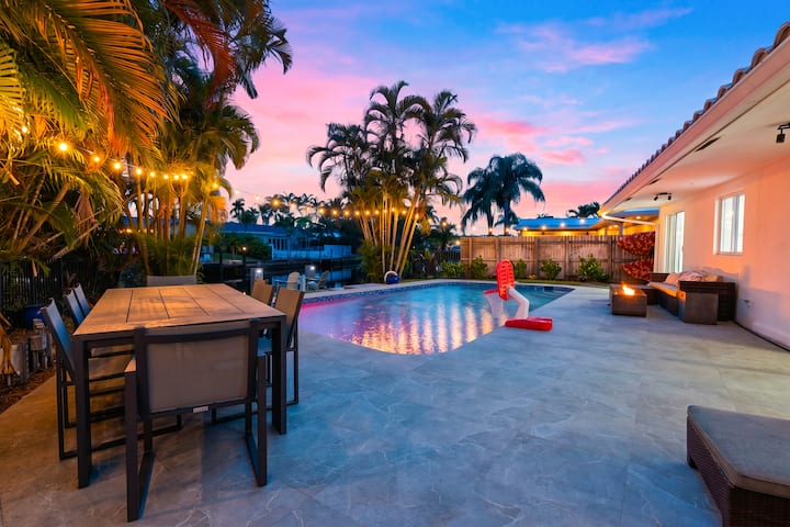 Private Pool | Canal-front Deck | 10 Min To Beach - Fort Lauderdale