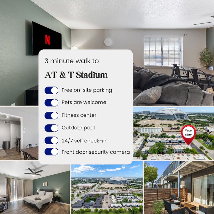Arlington 2br | At&t, Globe Life, 6 Flags Parking - Globe Life Park - Arlington