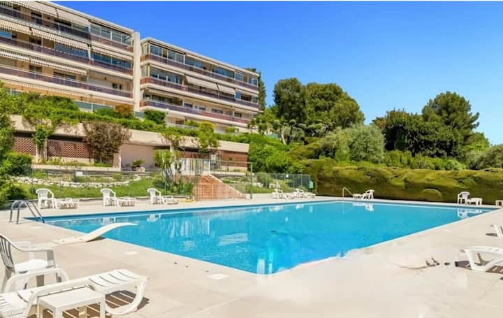 3 Pièces Vue Mer, Parking, Piscine, Proche Plages - Villeneuve-Loubet