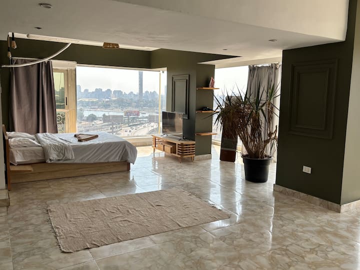 Sunny Nile View Studio - Cairo