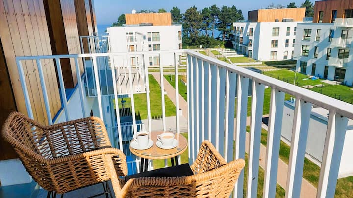 Baltichoff Dune Sea View Spa Pool Gym Tenis - Sarbinowo