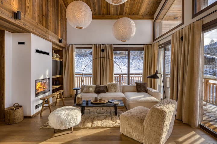 Chalet Harmony, Luxe Et Bohème à La Montagne. - Megève