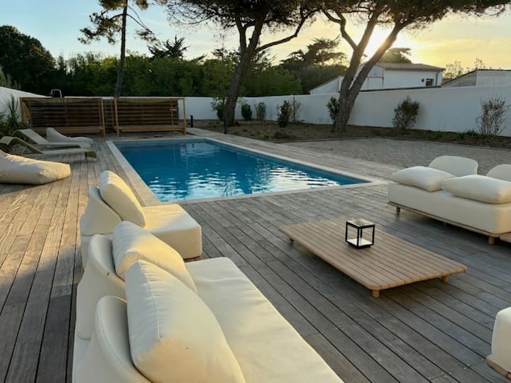 Villa Neuve, Piscine Chauffée, Bord De Plage - La Couarde-sur-Mer