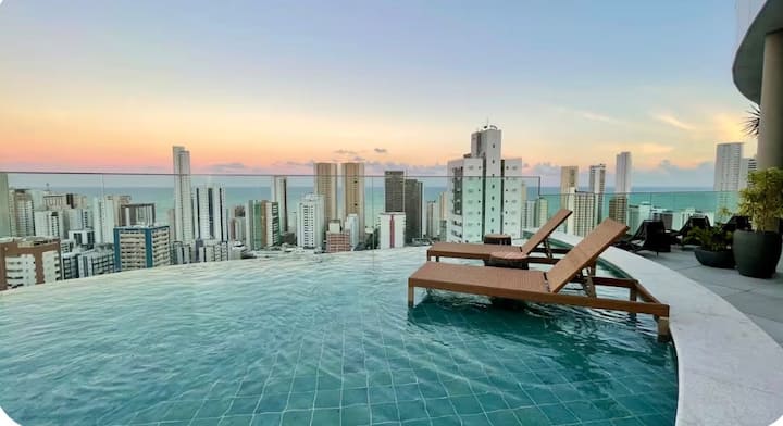 Studio Luxo Próximo Ao Mar E Ao Aeroporto #1007 - Recife