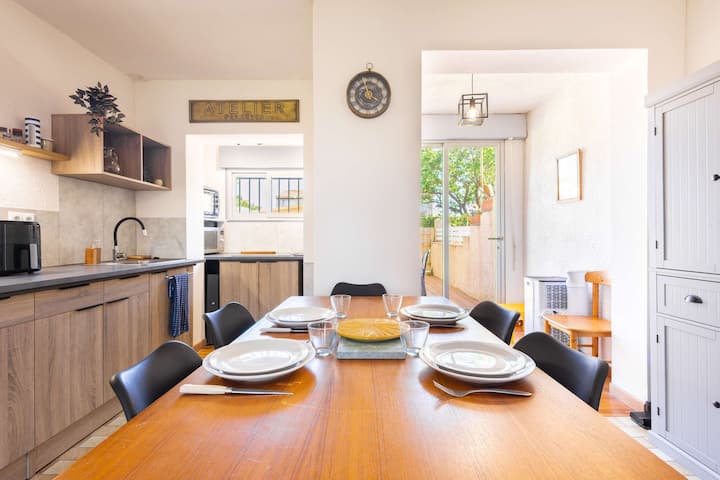 Maison Climatisée De 53m2 6 Pers.  Terrasse De 20 - Vendres