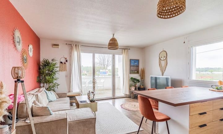 Appartement T2 Lumineux Avec Grande Terrasse - Eysines