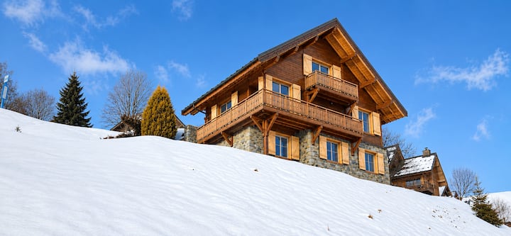 Chalet Soleil Rouge 1650 Centre Station - Saint-François-Longchamp