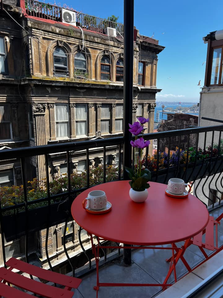 Best Of Galata:tower View+sea Balcony 3br 2.5 Bath - İstanbul