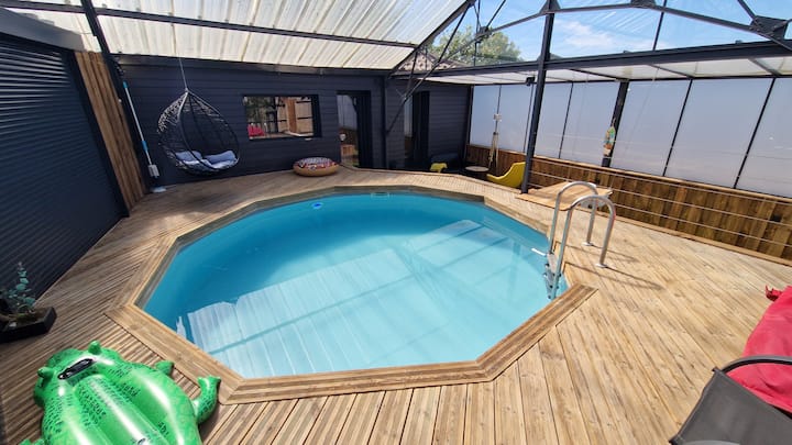 Maison Avec Piscine Et Parking Privatifs - Forêt de Touffou