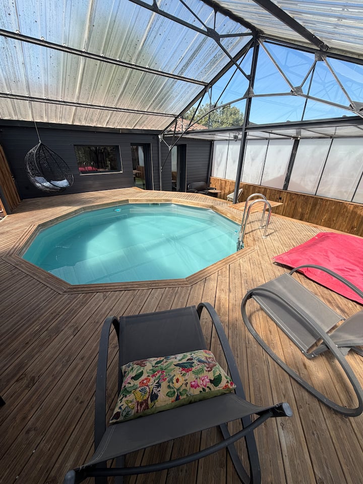 Maison Cocooning Piscine Couv/ Parking Privè - Forêt de Touffou