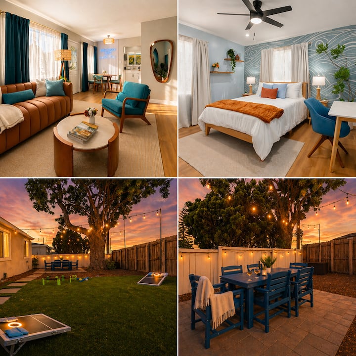 *San Diego Livin'* Stay W/ Yard Sanctuary - San Diego Airport (SAN)