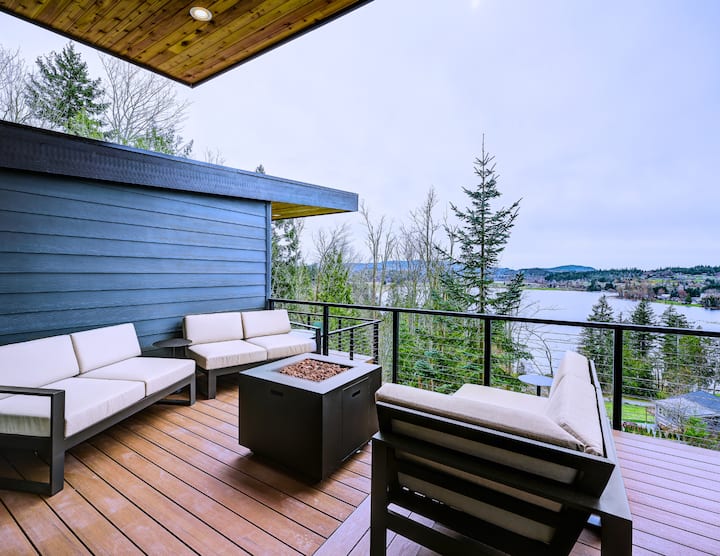 The Lookout | Lake View Bike-in/out 1br Cabin - Mount Vernon, WA