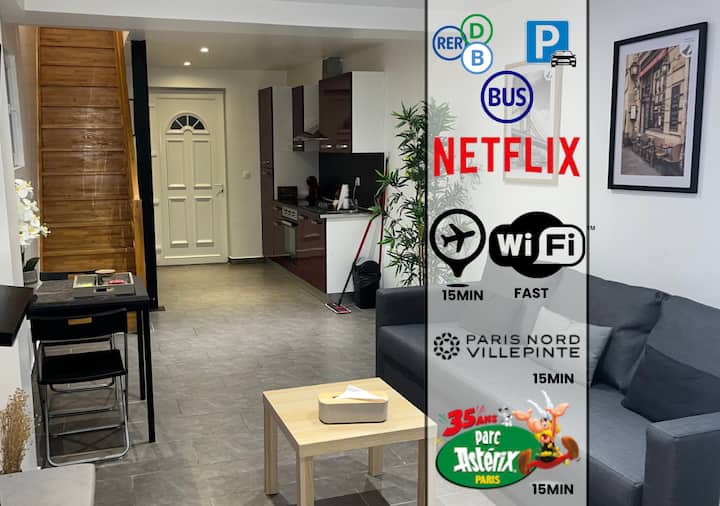 •Duplex Soyeux Près De Cdg• - Parc Astérix