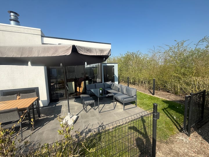 Europarcs Bad Meersee Chalet Küstenzeit Mit Zaun H - Cadzand