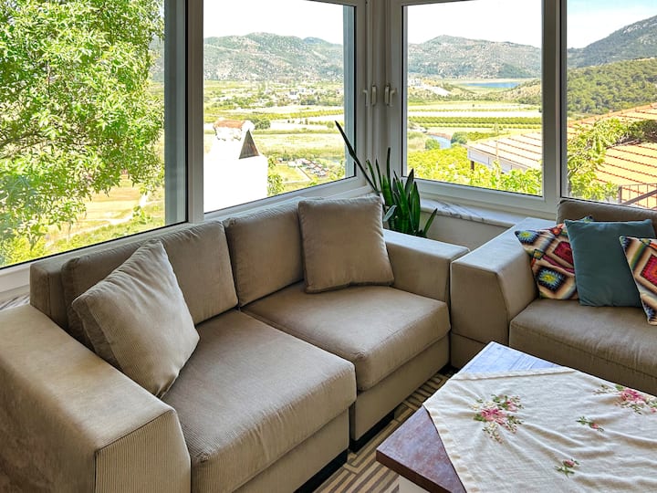 Cozy Garden Villa With Lake View - 1km To Beach - Dalaman