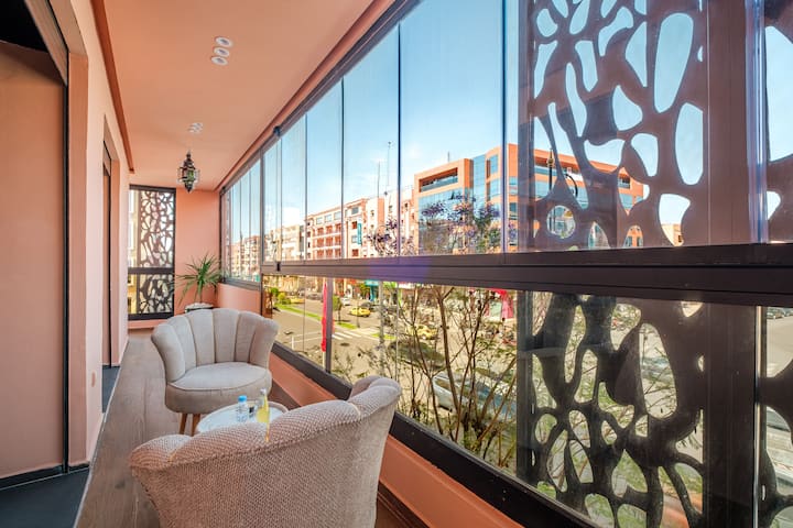New Cozy Apt 2br / Gueliz, Heart Of Marrakech - Maroc