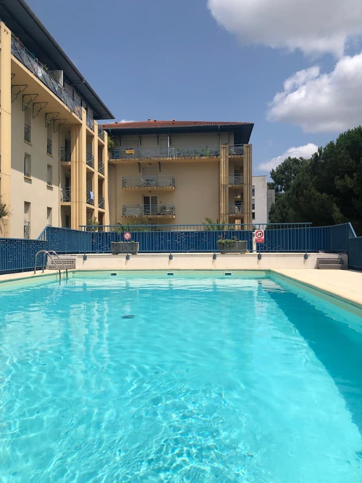 Studio Avec Piscine à 5 Min De Biarritz. - Bayonne