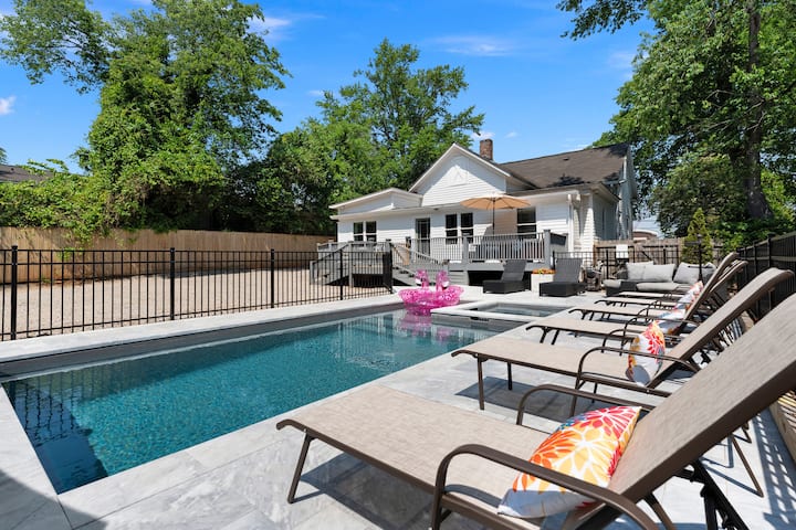 Team Retreat | Pool, Hottub, Fire Pit | Sleeps 14 - Cartersville, GA