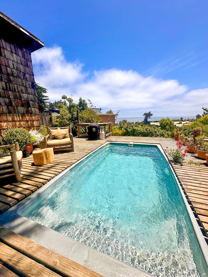 Estudio Para 2 Con Vista Al Mar, Tinaja Y Piscina. - Pichilemu
