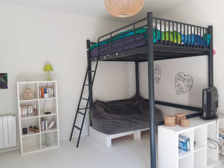 Beau Studio Au Calme - Biot