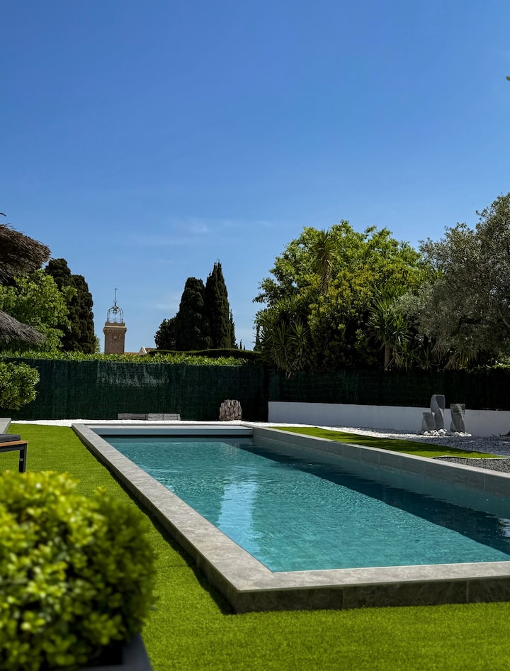 Appart. Avec Piscine Et Jardin - 10 Min De La Mer - Perpignan