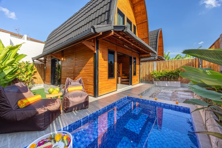 New! Stylish Lumbung Loft 1br Villa5 Kerobokan - Denpasar