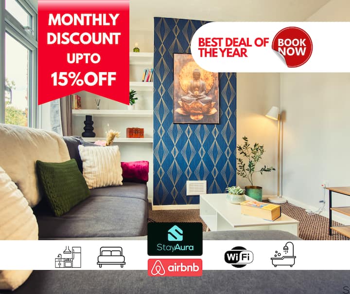 Newcastle 2br Flat | 15% Off For 28+ Night Stays - Newcastle upon Tyne