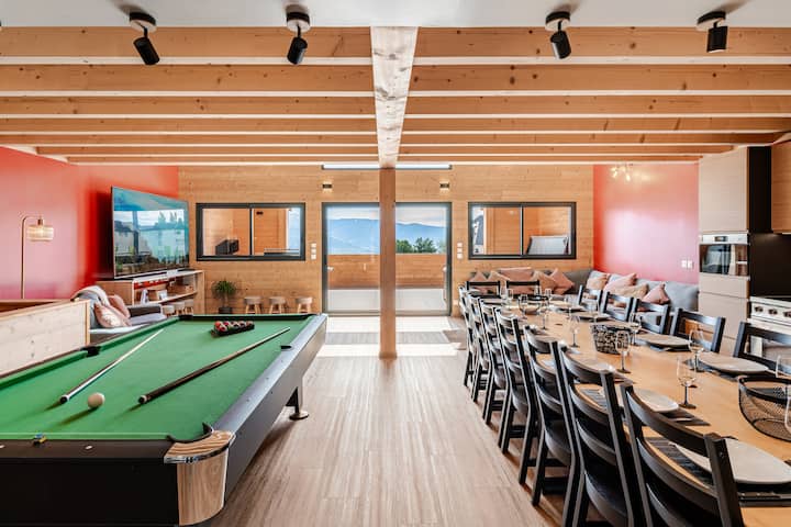 Chalet Quiétude, Jacuzzi, Ciné, 17 Lits, 5 Douches - Bolquère