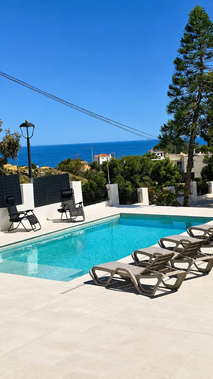 Sea View/private Pool/3min Tram Alicante Benidorm - Busot