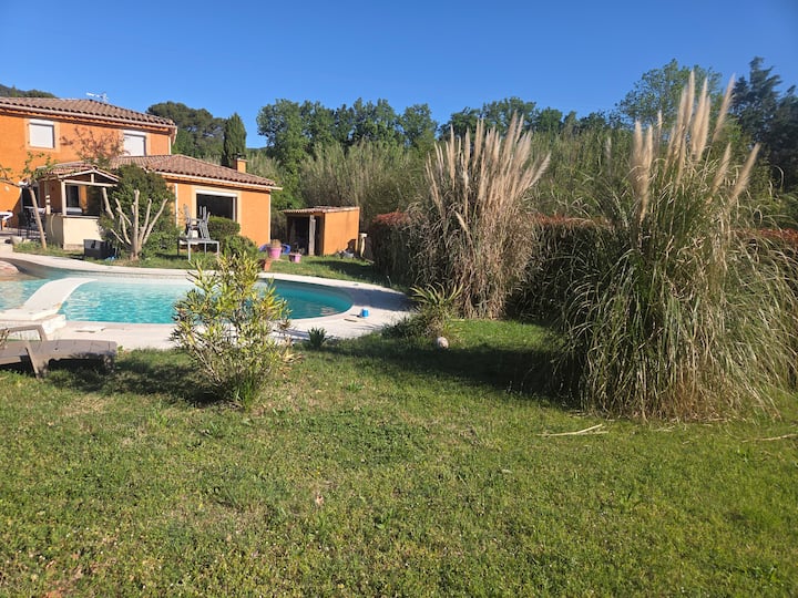 Villa Provençale Piscine Privée Grand Jardin Calme - Nans-les-Pins