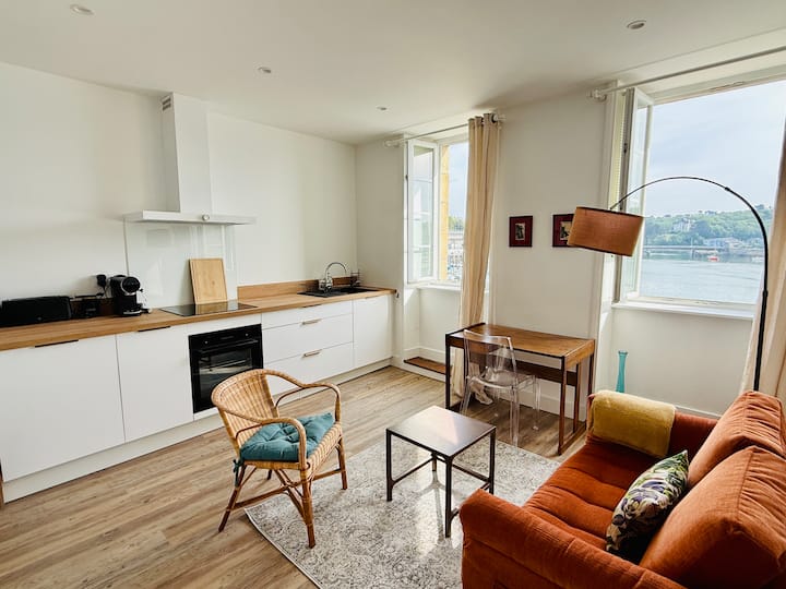 Petit Appartement Cosy & Chic Avec Vue Sur Le Port - Audierne