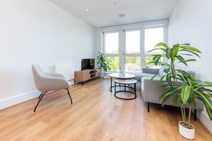 (C071p)2bed Apartment, Free Parking&gym, Wimbledon - キングストン・アポン・テムズ