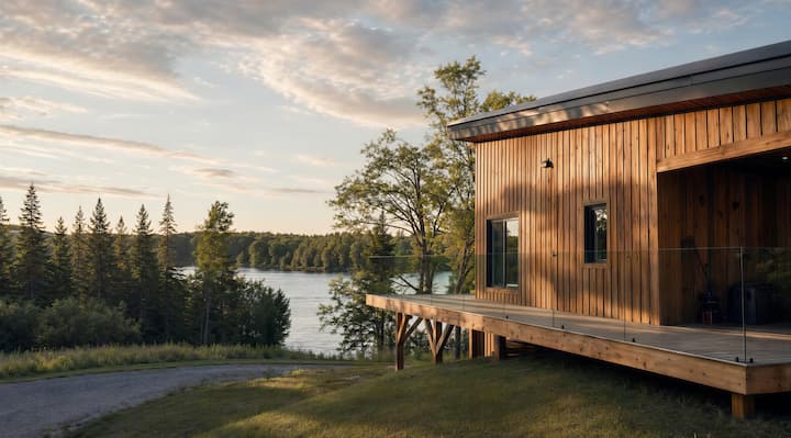 Chalet 4ch · Lac Barron Navigable · Spa - 洛朗第