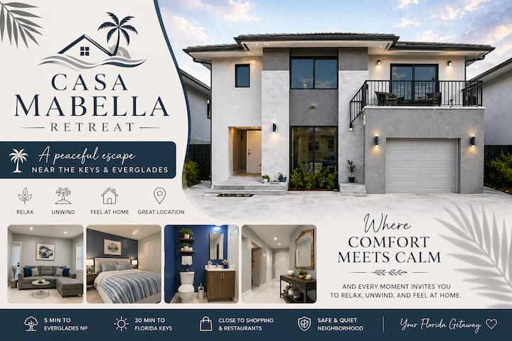 Casa Mabella Retreat/escape Near Keys & Everglades - Florida City, FL