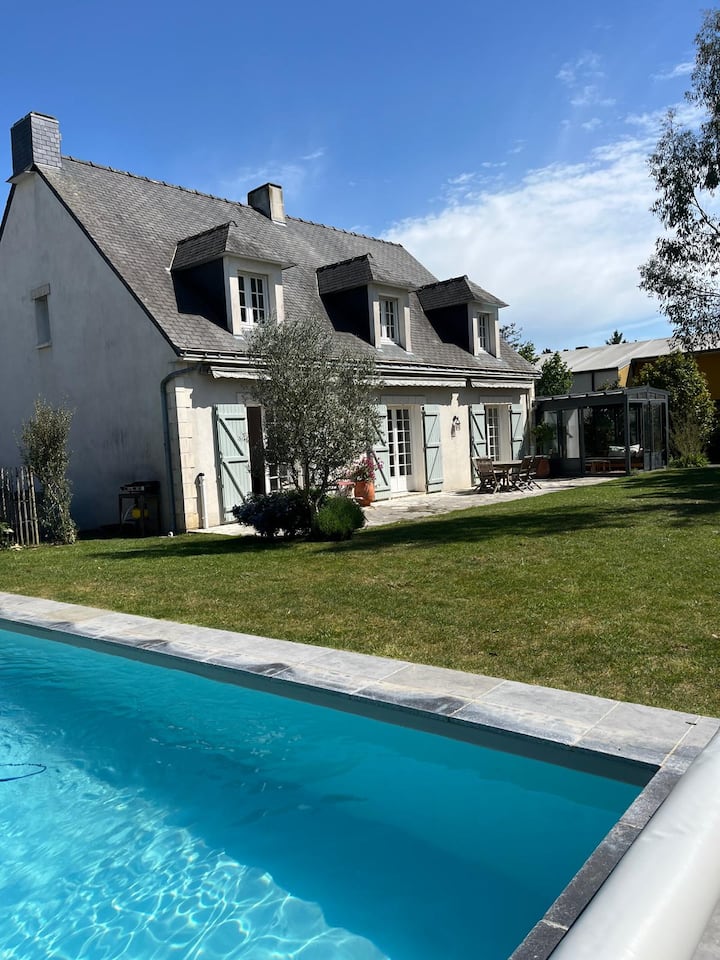Maison Familiale Avec Piscine Chauffée ; Confort ! - Nort-sur-Erdre