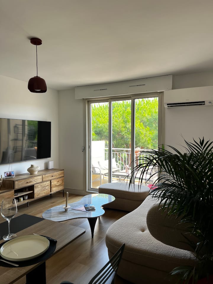 T2 Climatisé à 10 Min à Pied De La Plage - Saint-Cyr-sur-Mer