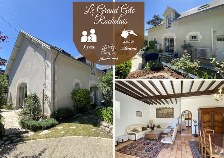 Le Grand Gîte Rochelais - 8 Pers / Parking /Jardin - Île de Ré