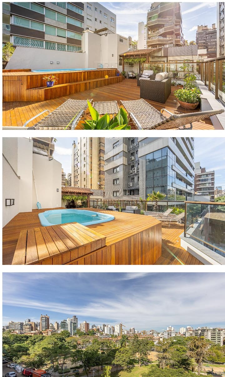 Espetacular Cobertura Duplex Frente Encol Iguatemi - Porto Alegre