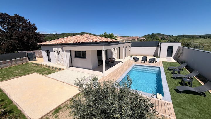 Le Cerisier Clim - Piscine Privé - Tout Confort - Vallon-Pont-d'Arc