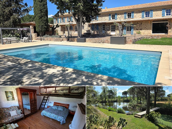 Suite Familiale Entre Jardin & Lac Privé - Vidauban