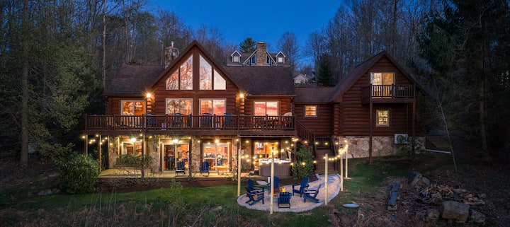 Luxury Lake View Cabin | Hot Tub + Game Room - Deep Creek Lake, MD
