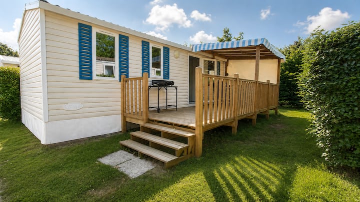 Escapade En Famille Mobilhome 6 Pers Plancha Linge - Le Perrier