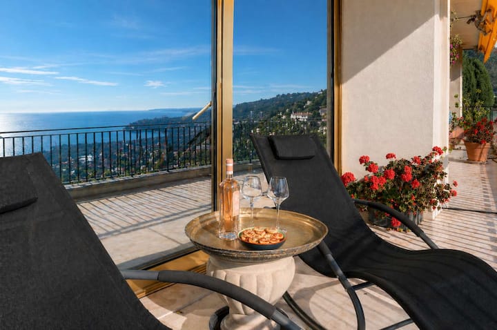 Castellino Apartment Sea View Terrace Garage Clim - Nice