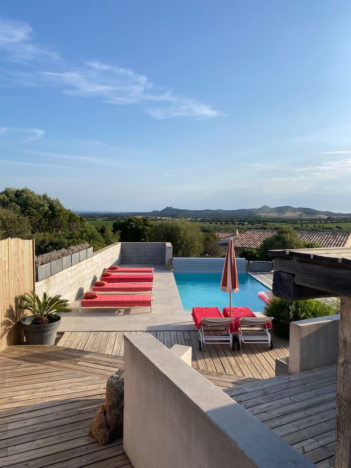 Maison Avec Piscine Privée Vue Mer - Figari