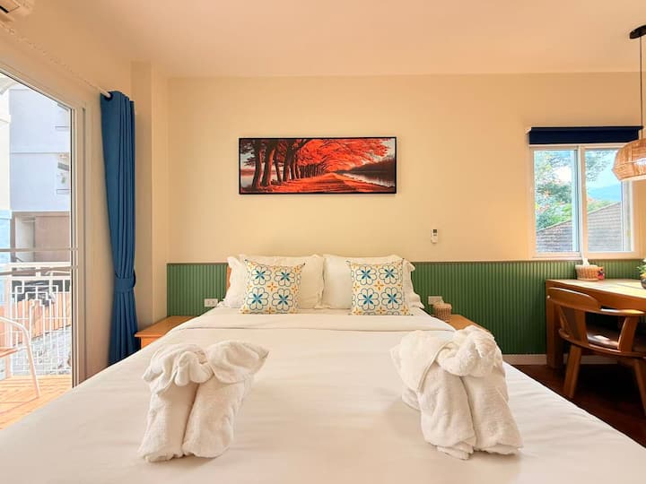 清迈大学后门观景阳台一居205·近美食街 Cmu Garden Cafe One-bedroom - Chiang Mai, Thailand